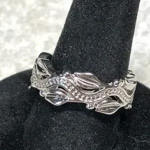 Jewelry | Last Chance Silver Plated New Wedding Band Style Ring Scroll ...